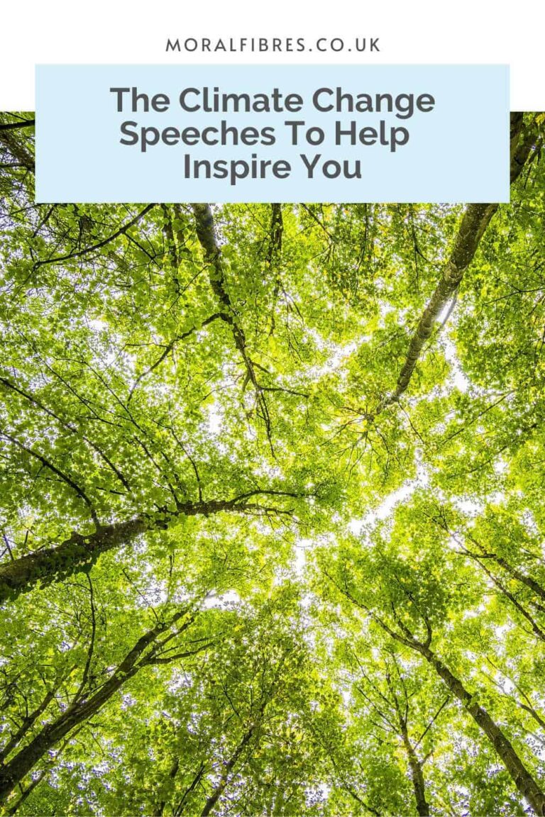 Four Powerful Climate Change Speeches to Inspire You - Moral Fibres